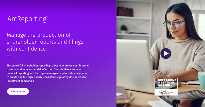 ArcReporting® | Accurate Shareholder Reporting Software | DFIN
