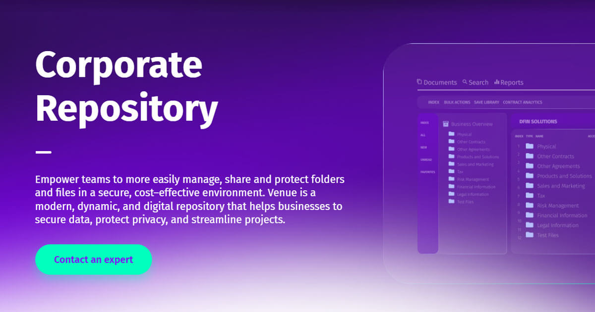 Corporate Repository File Management System | DFIN
