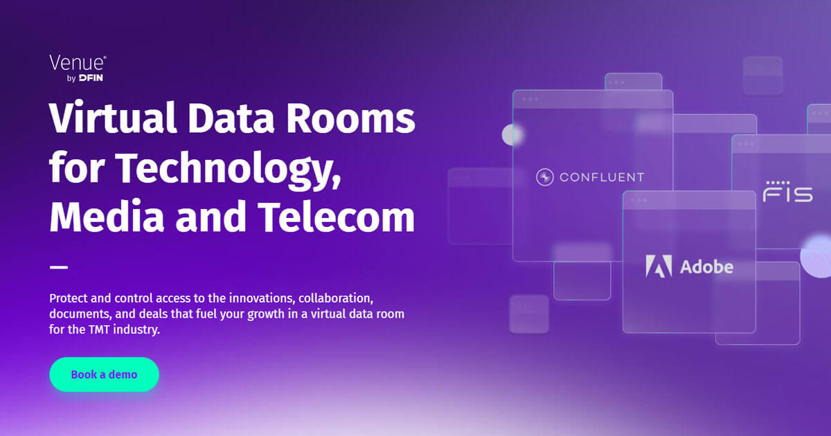 Virtual Data Room for Technology, Media and Telecom (TMT) | DFIN Venue