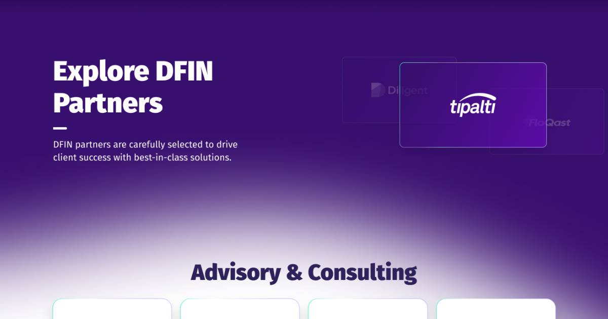Explore DFIN Partners | Donnelley Financial Solutions (DFIN)