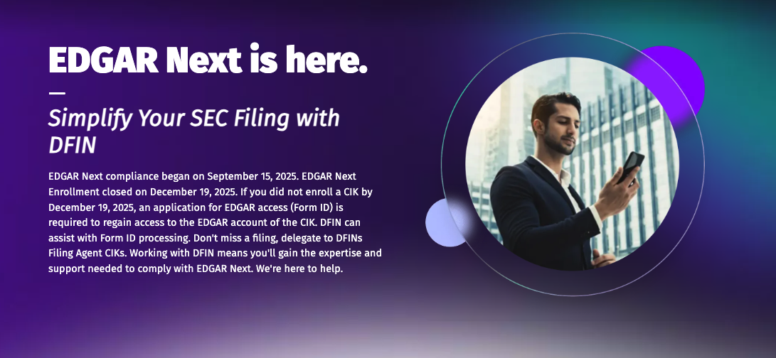 EDGAR Next | DFIN