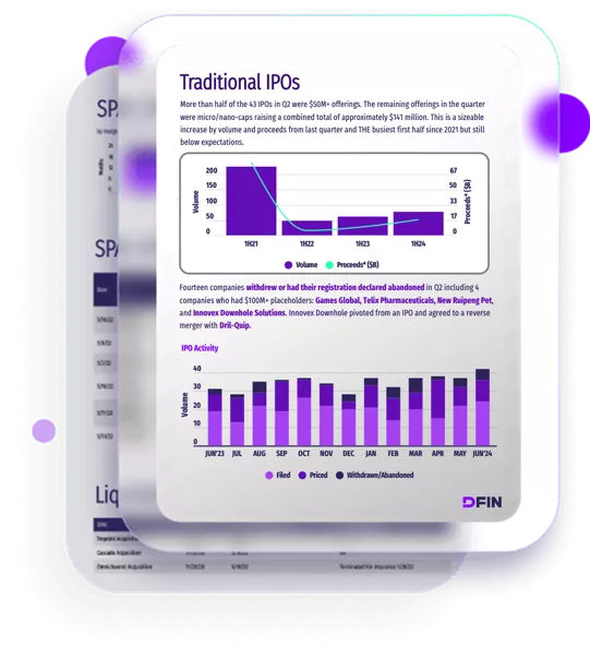 IPO Software | IPO Reporting & S-1 Filing Services | DFIN